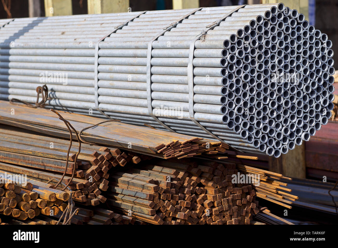 Metal profiles of different kinds are located in the metal products ...