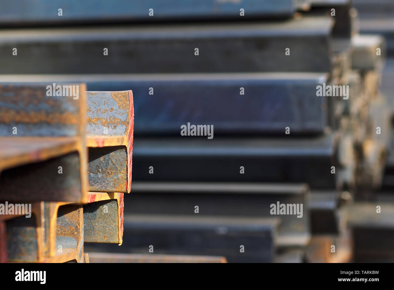 Metal profiles of different kinds are located in the metal products ...