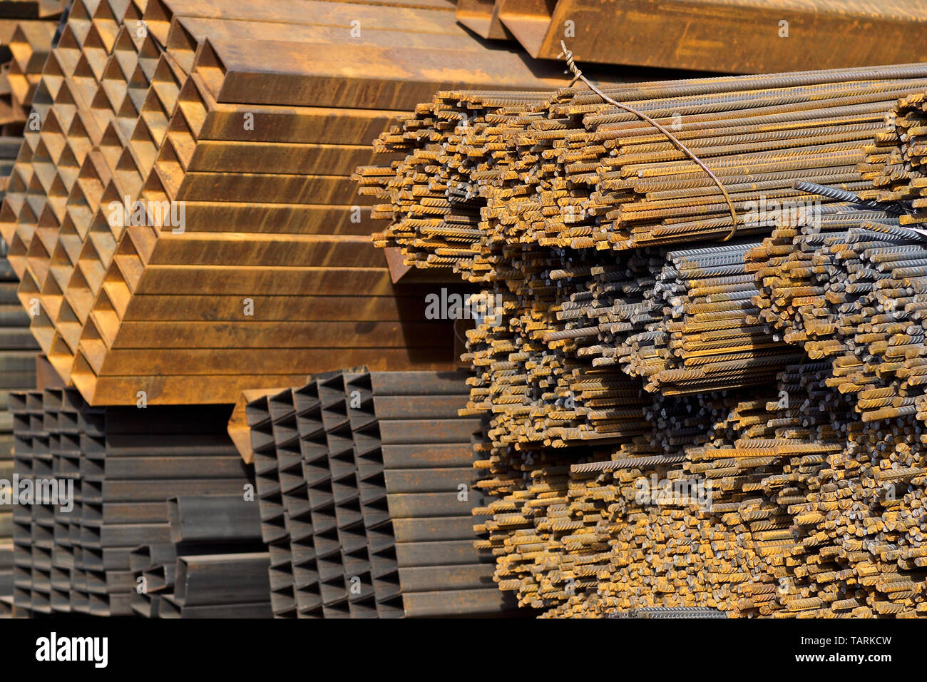 Metal profiles of different kinds are located in the metal products ...