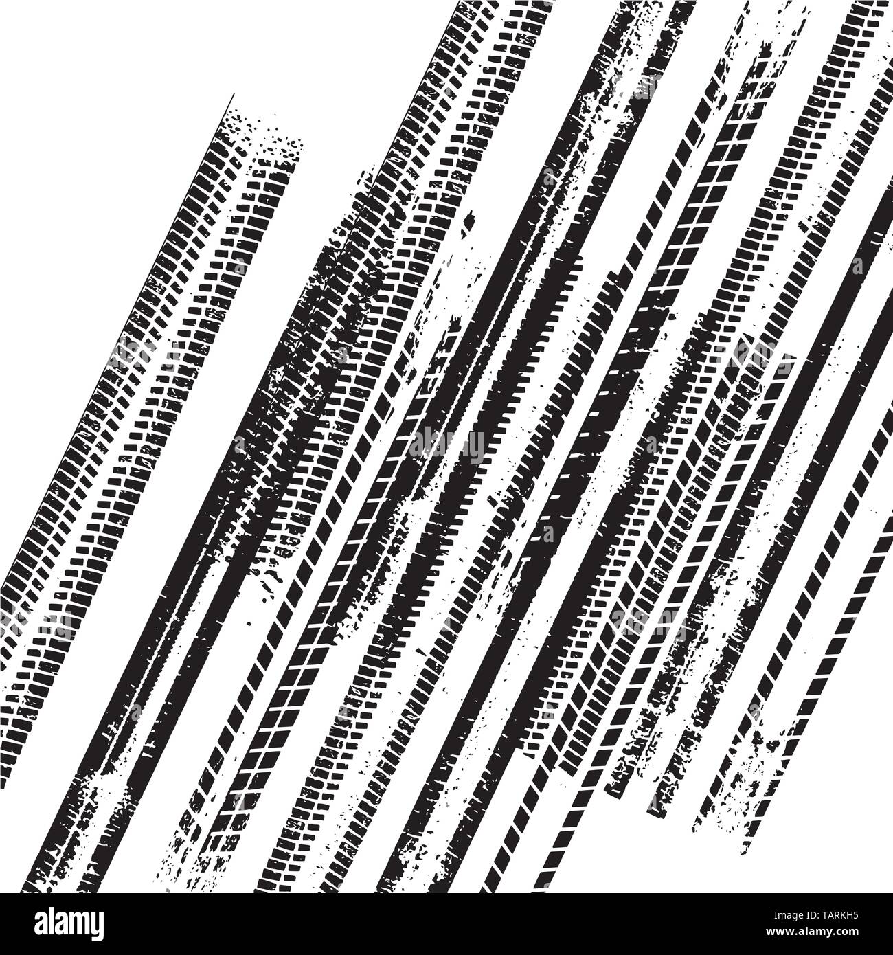 Amusing Tire Tracks Vector Photos