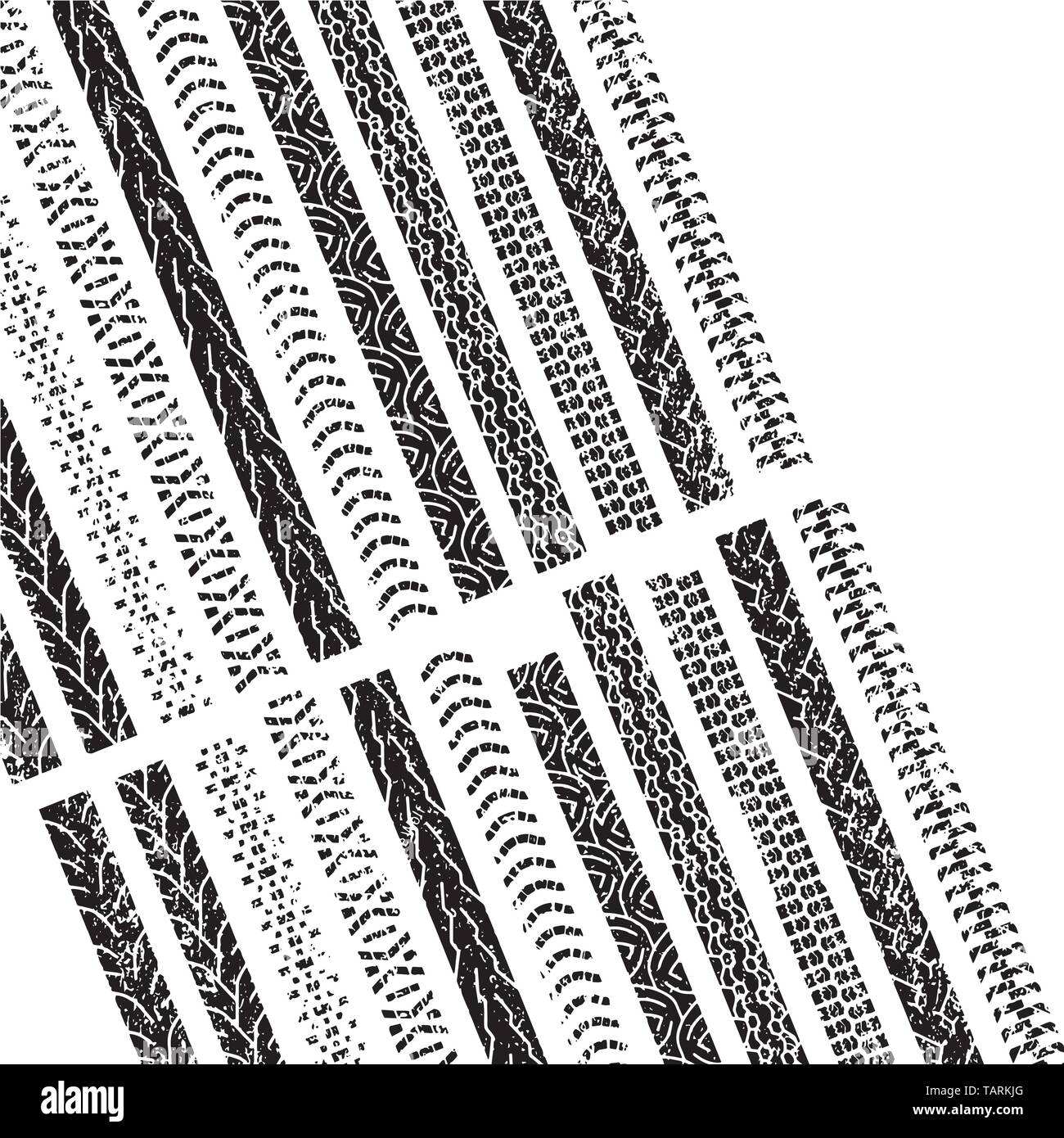 Amusing Tire Tracks Vector Photos