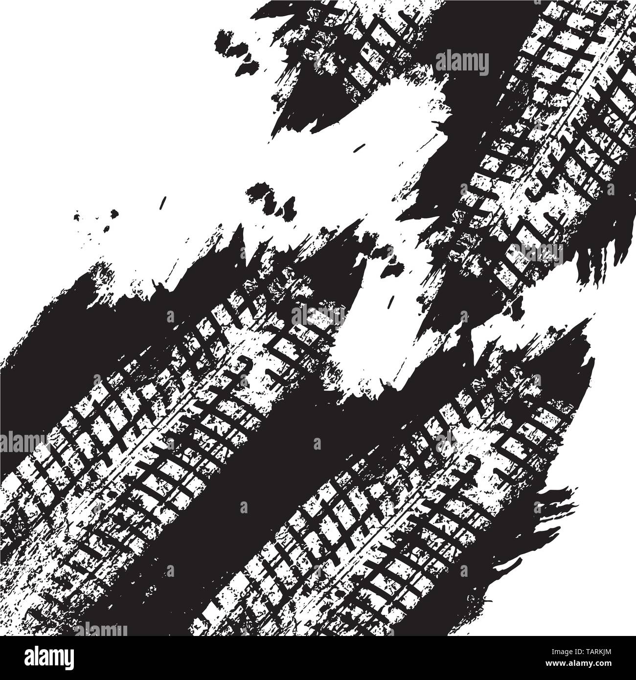 Grunge Tire Track Vector Print Dirty textured Vector illustration Stock ...