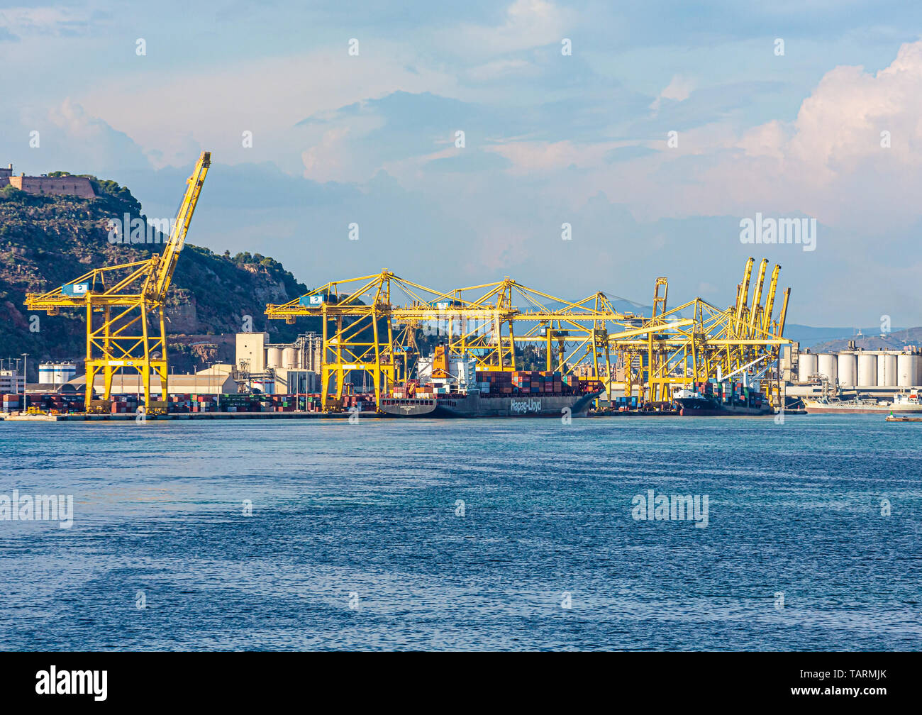 BARCELONA, SPAIN - September 24, 2016: Freighters now carry most of the ...