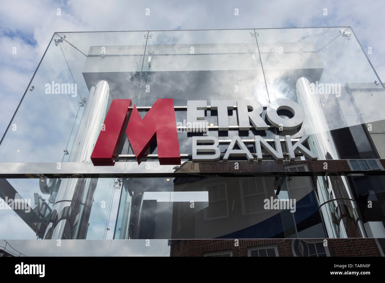 Signage outside Metro Bank, Kingston, Surrey, UK Stock Photo - Alamy