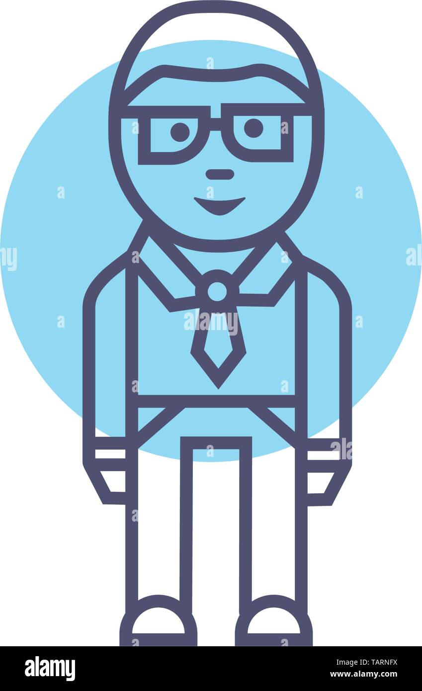 business man icon- vector cute person sign and symbol Stock Vector ...
