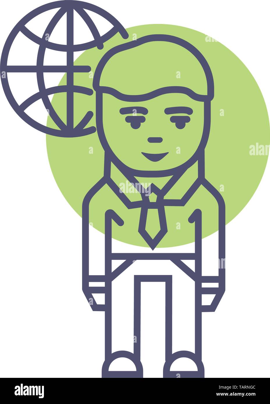 global promotion business man, Global Payment icon- vector global sign ...