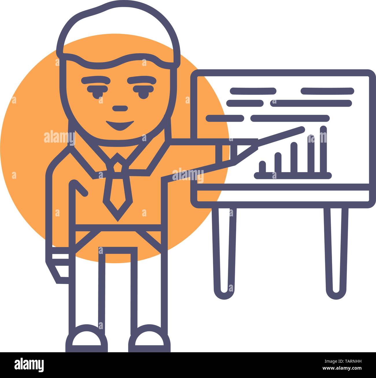 presentation icon- vector presentation sign and symbol Stock Vector ...