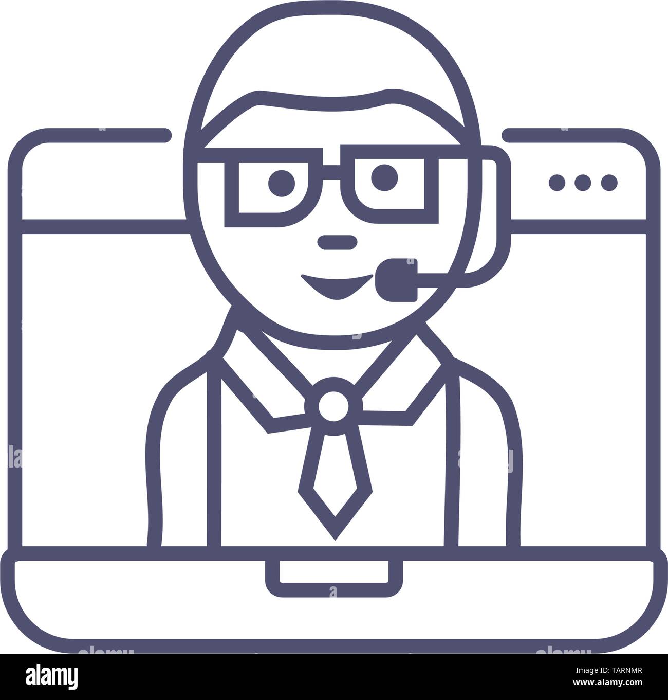 online support- vector online customer support sign and symbol Stock ...