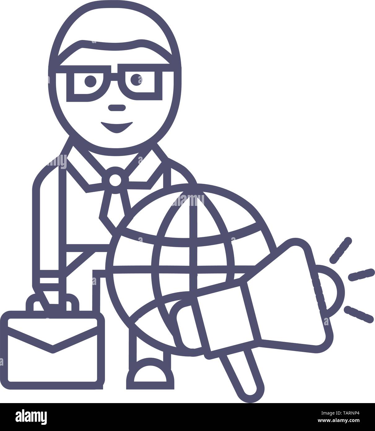 global promotion business man, Global Payment icon- vector global sign ...