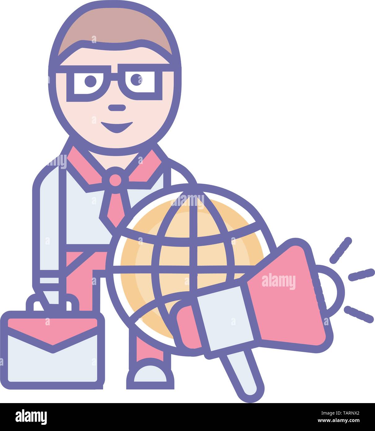 global promotion business man, Global Payment icon- vector global sign ...