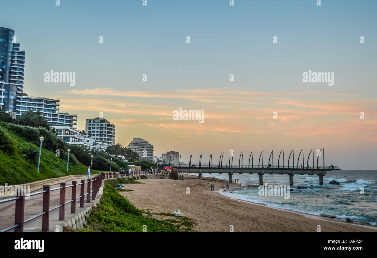 Umhlanga Promenade Pier a whalebone made pier in Kwazulu Natal Durban ...