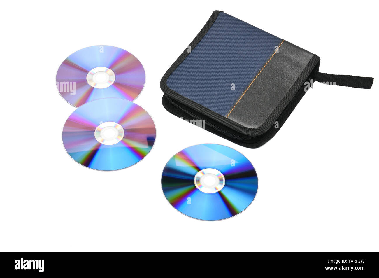 Case for CDs and DVDs on an isolated white background Stock Photo - Alamy