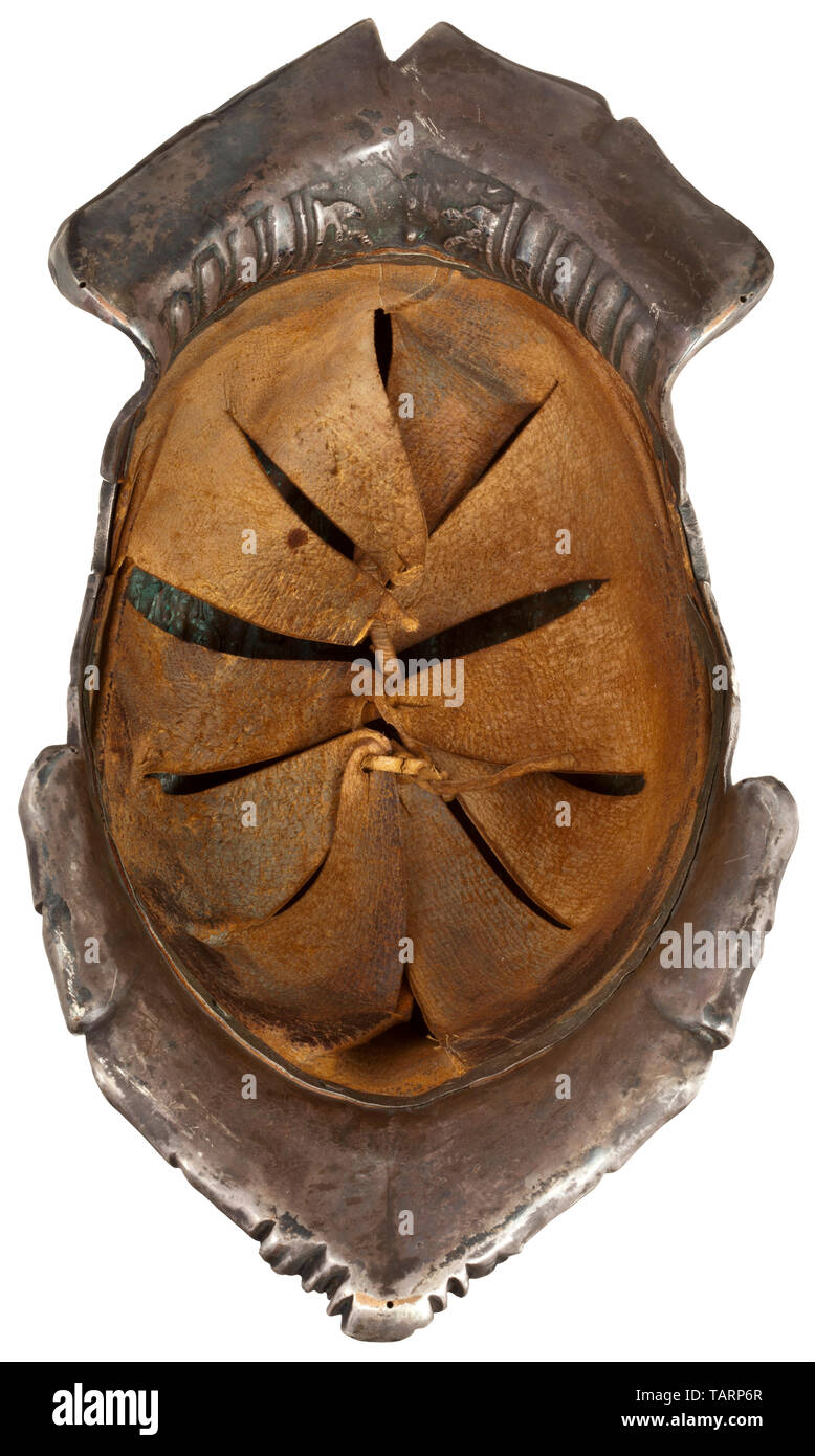 A German or French ceremonial helmet in Renaissance style, 2nd half of ...