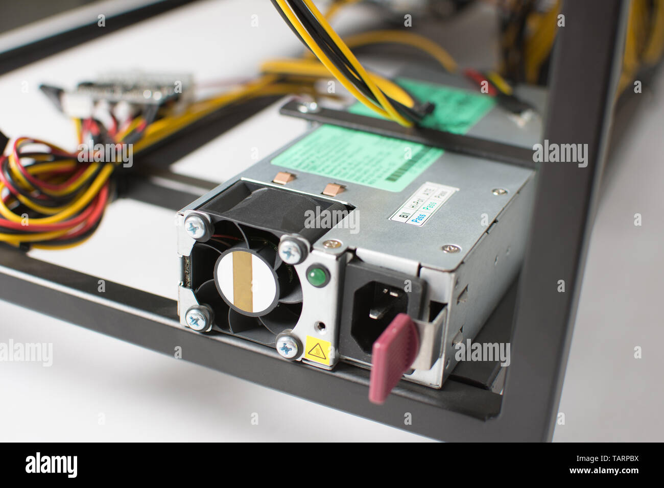 Server GPU Power Supply for Cryptocurrency Mining Rig Stock Photo - Alamy
