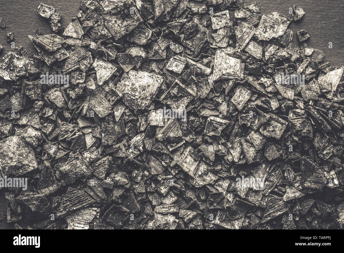 Black Salt Crystals on Dark Texture Background Stock Photo - Alamy