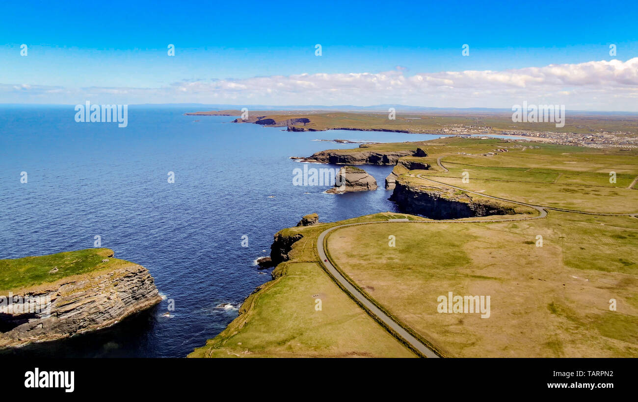 Beautiful Kilkee Cliffs at the west coast of Ireland - travel ...