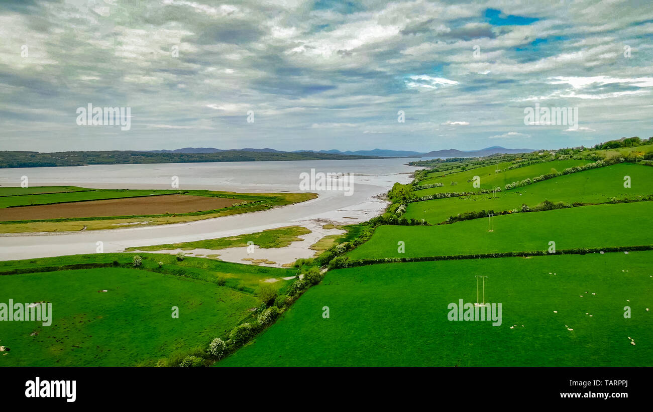 Drone flight from Manorcunningham view in Ireland - travel photography ...
