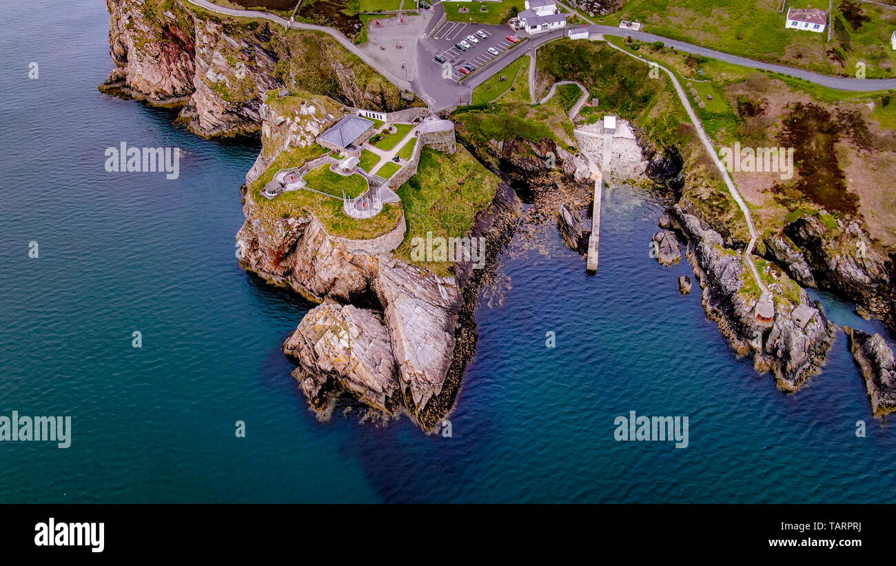 Flight over Fort Dunree at Dunree Head in Ireland - travel photography ...