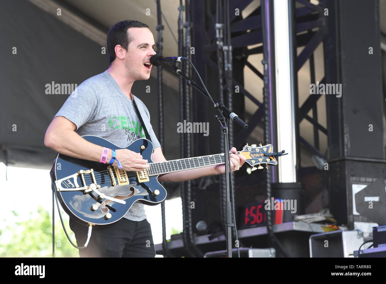 Singer, songwriter and guitarist Tom Russo is shown performing on stage ...