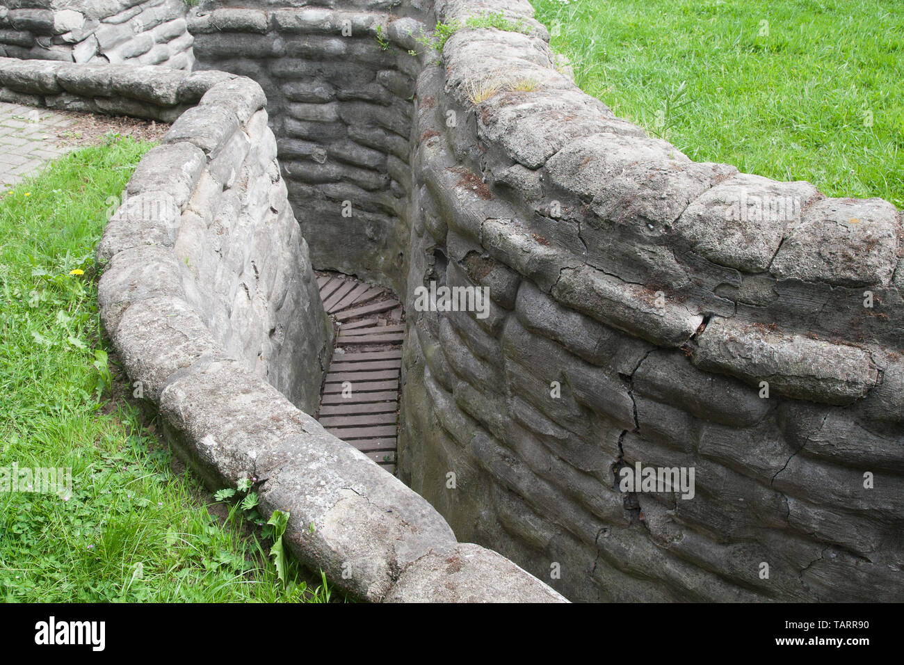 Dugout and the trenches hi-res stock photography and images - Alamy
