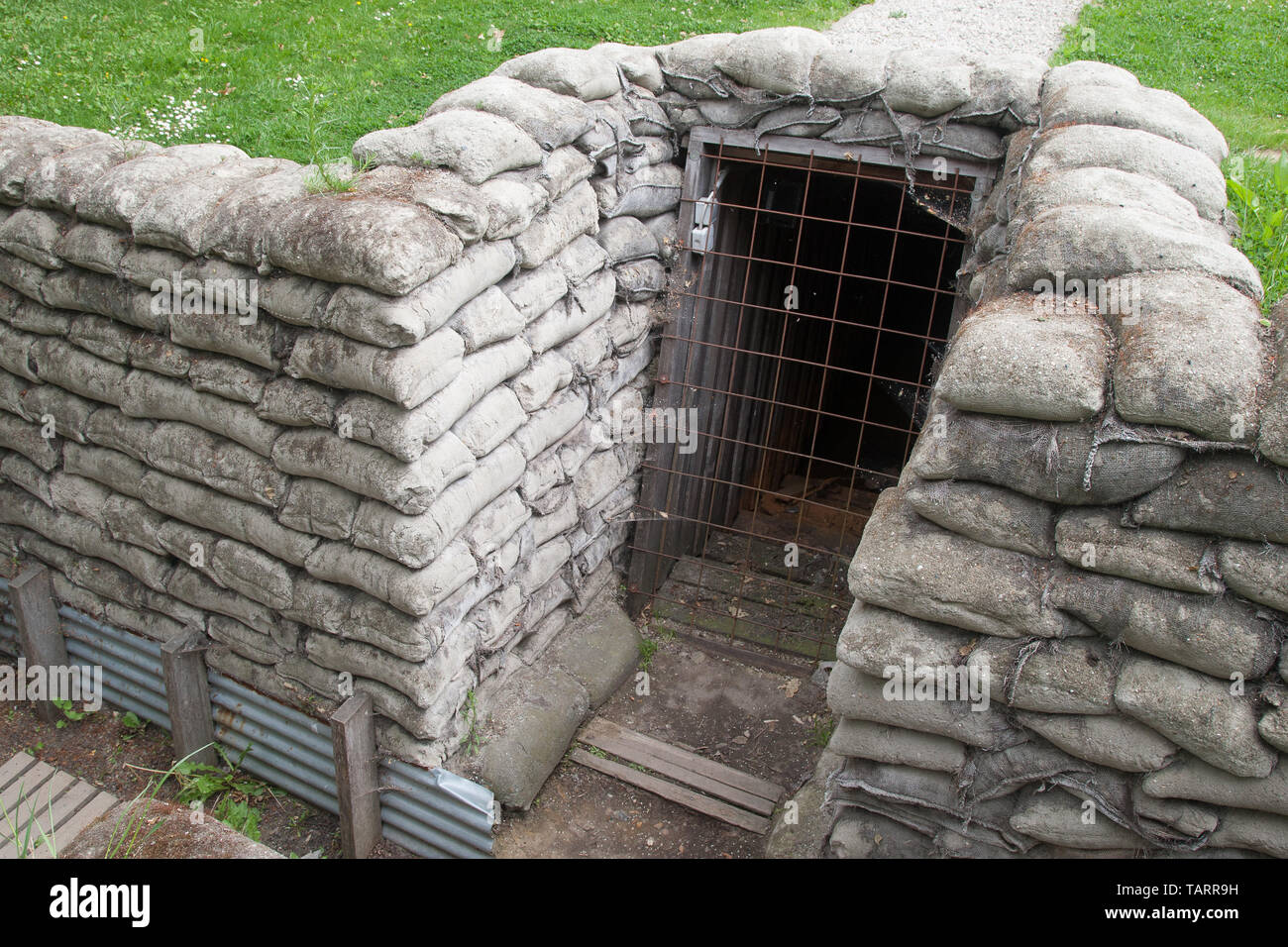 Yorkshire Trench and Dugout Ypres Ieper Belgium Stock Photo - Alamy