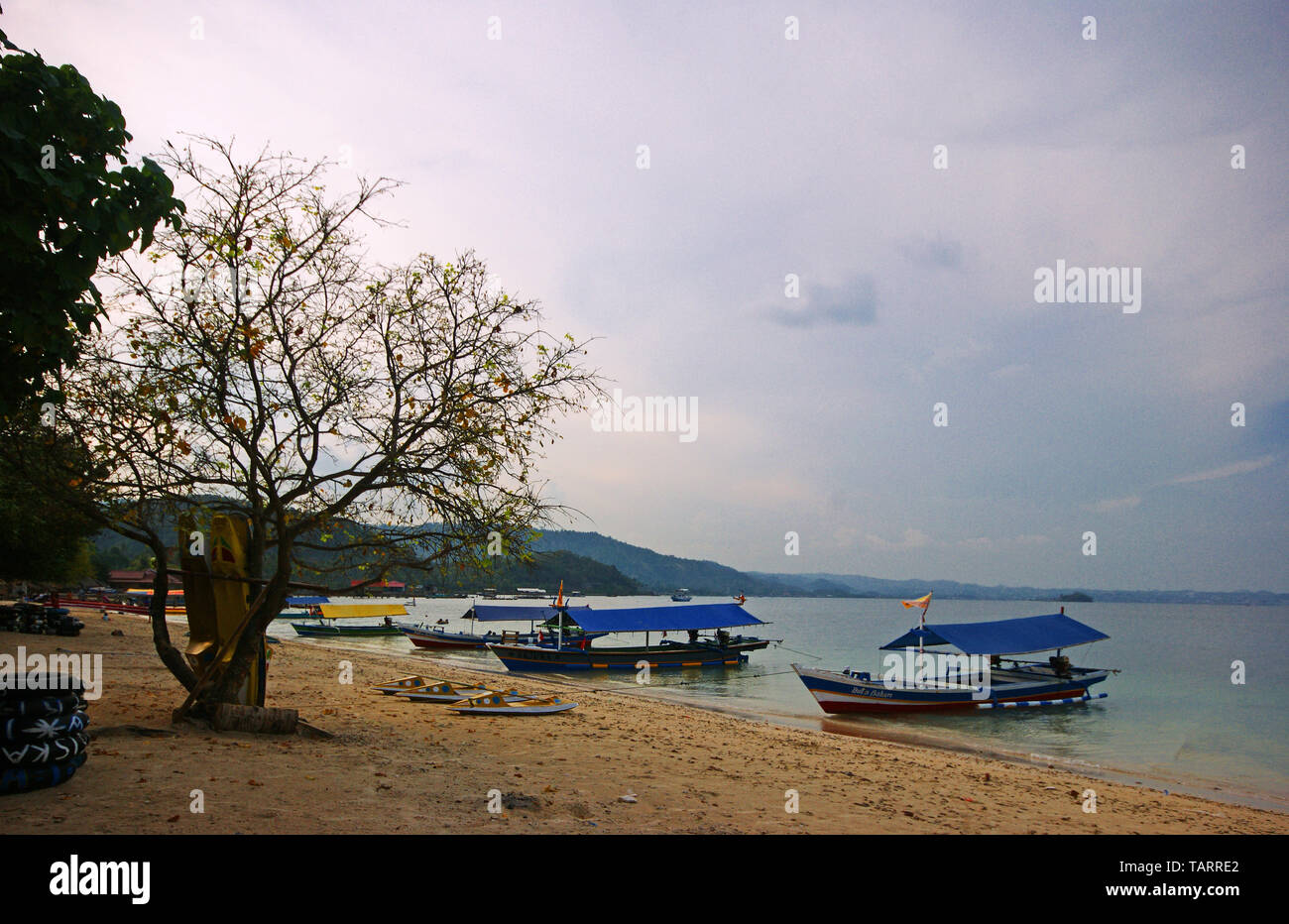 Pantai Mutun Beach, Lampung, Indonesia Stock Photo - Alamy