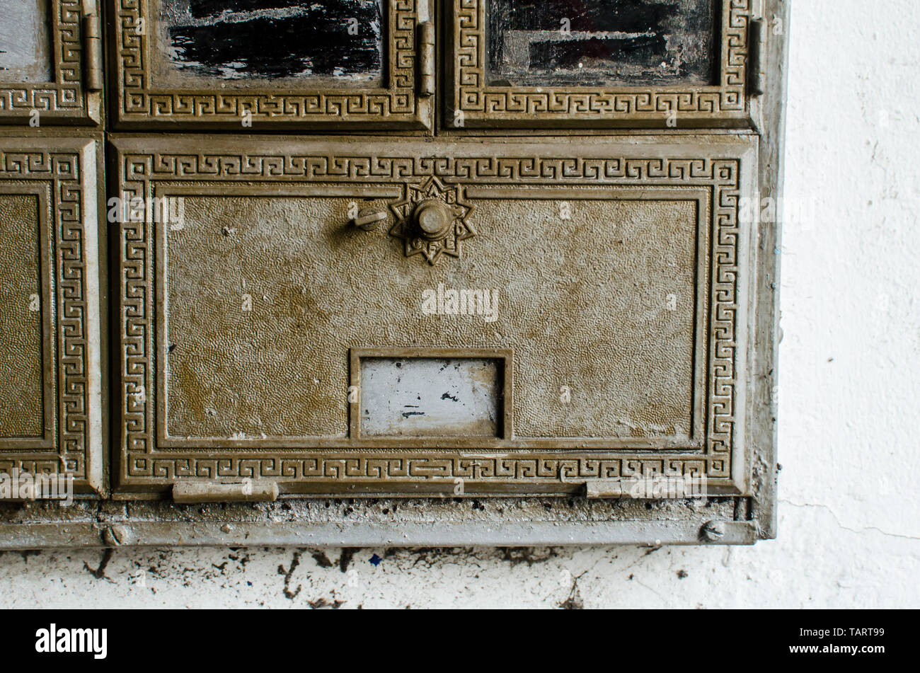 Details of the old , now closed, post office building located in the ...