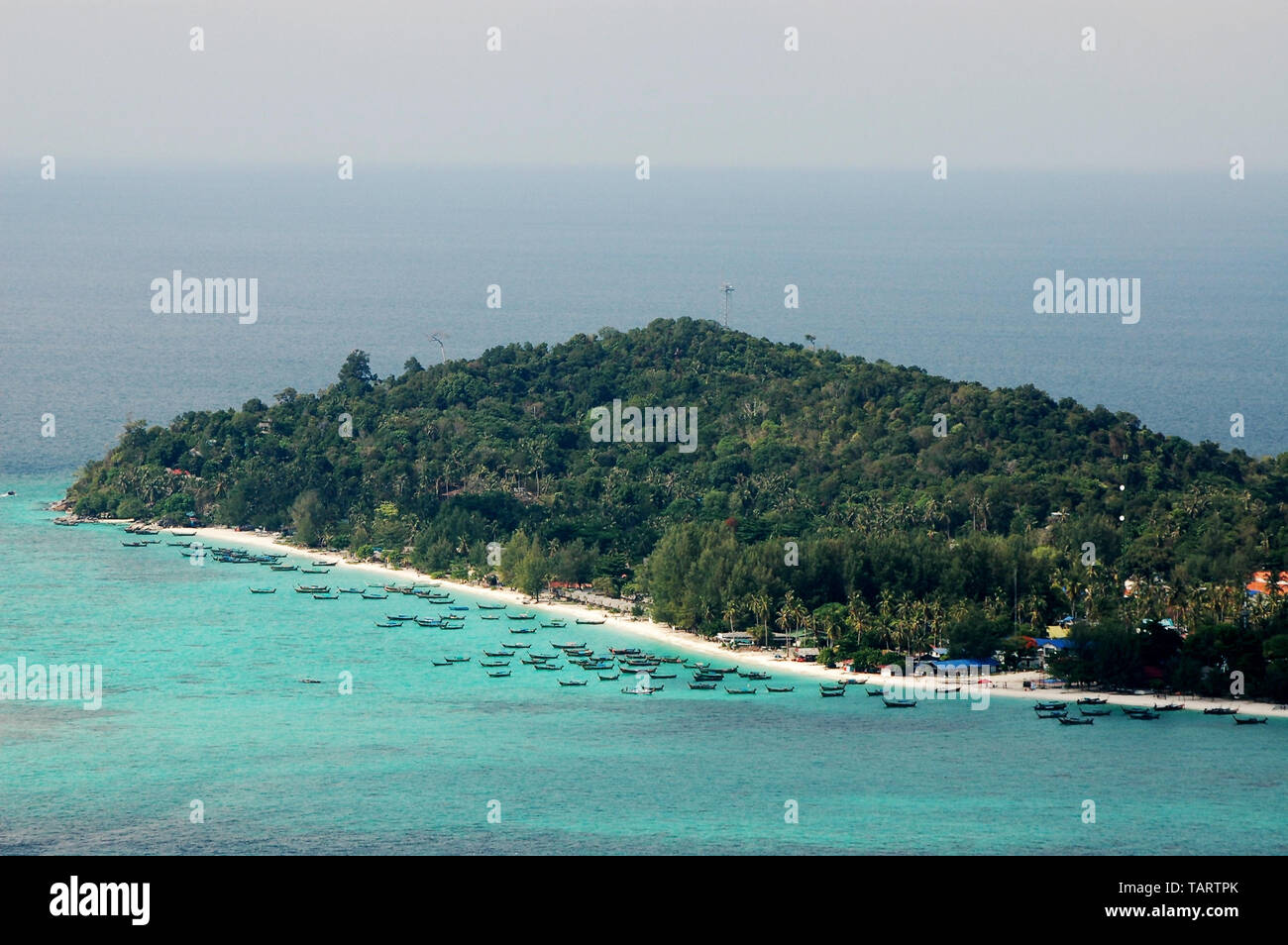 Top view of Chado Cliff view point on Adang island, From here you can ...
