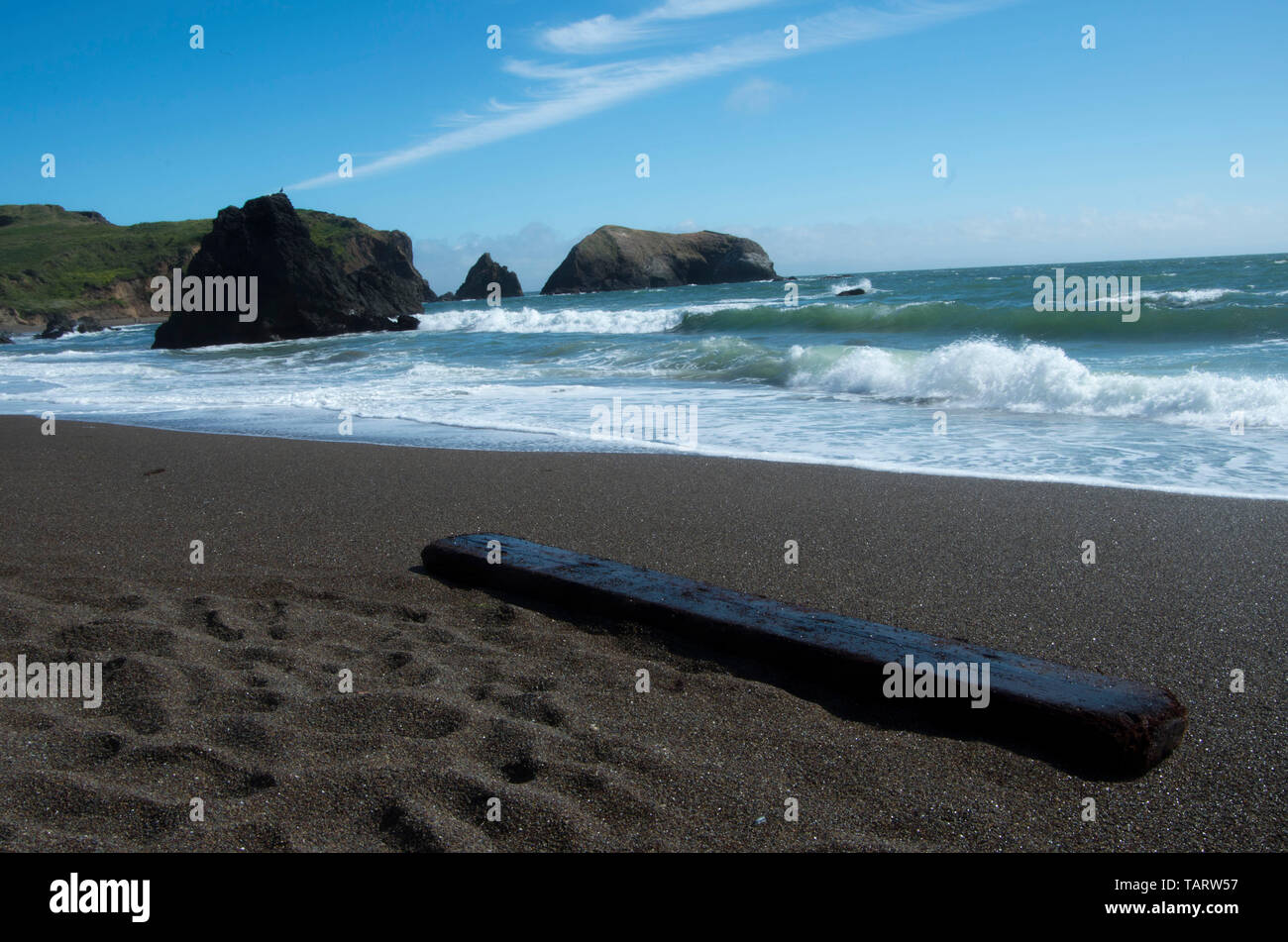 Rodeo Beach sits in the Marin Headlands and provides views of Bird ...