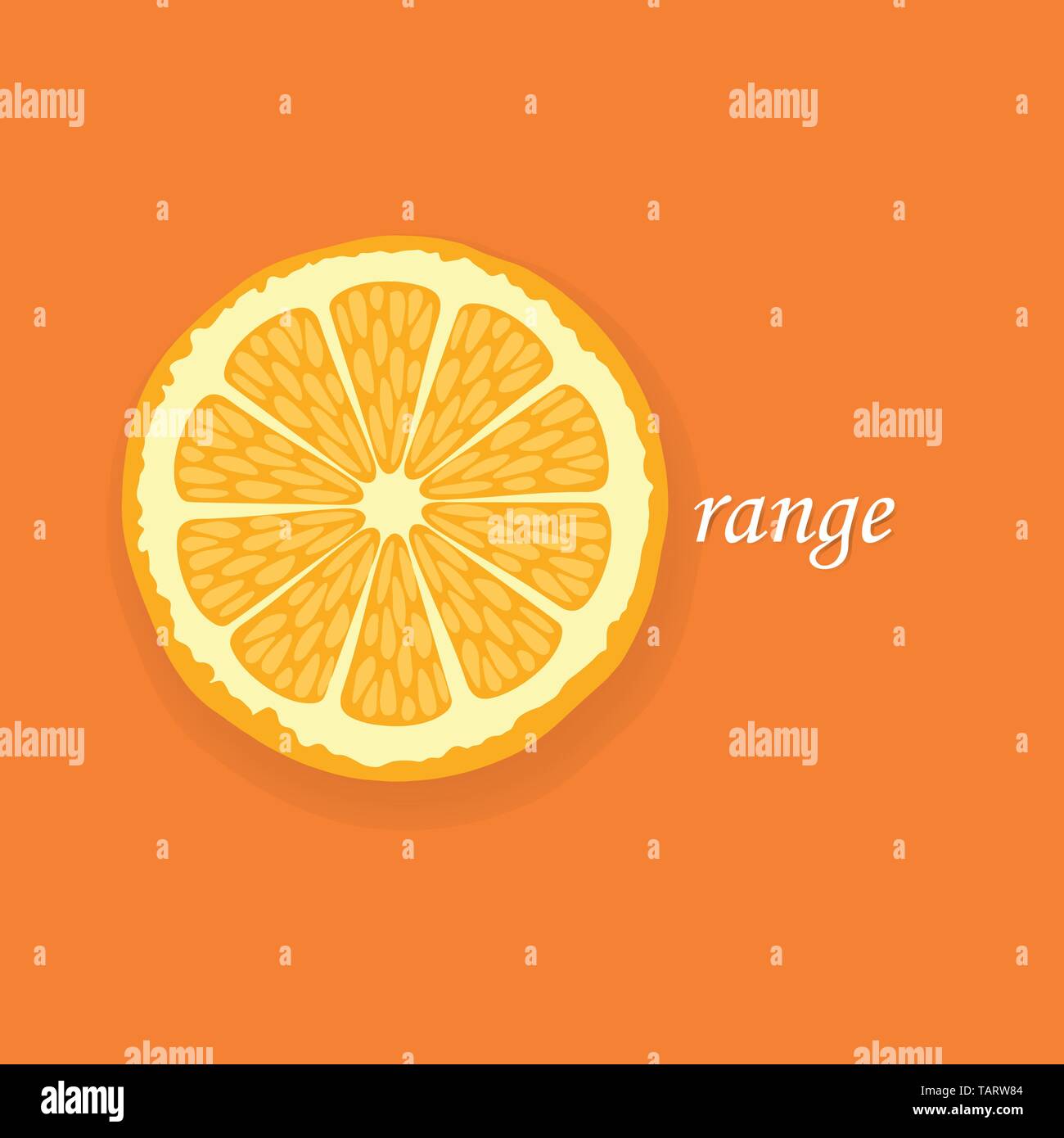 Triangle text on orange Stock Vector Images - Alamy