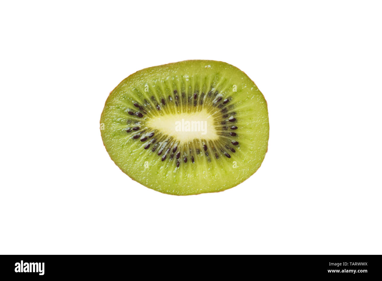 Kiwi fruit sliced segments isolated on white background cutout Stock ...