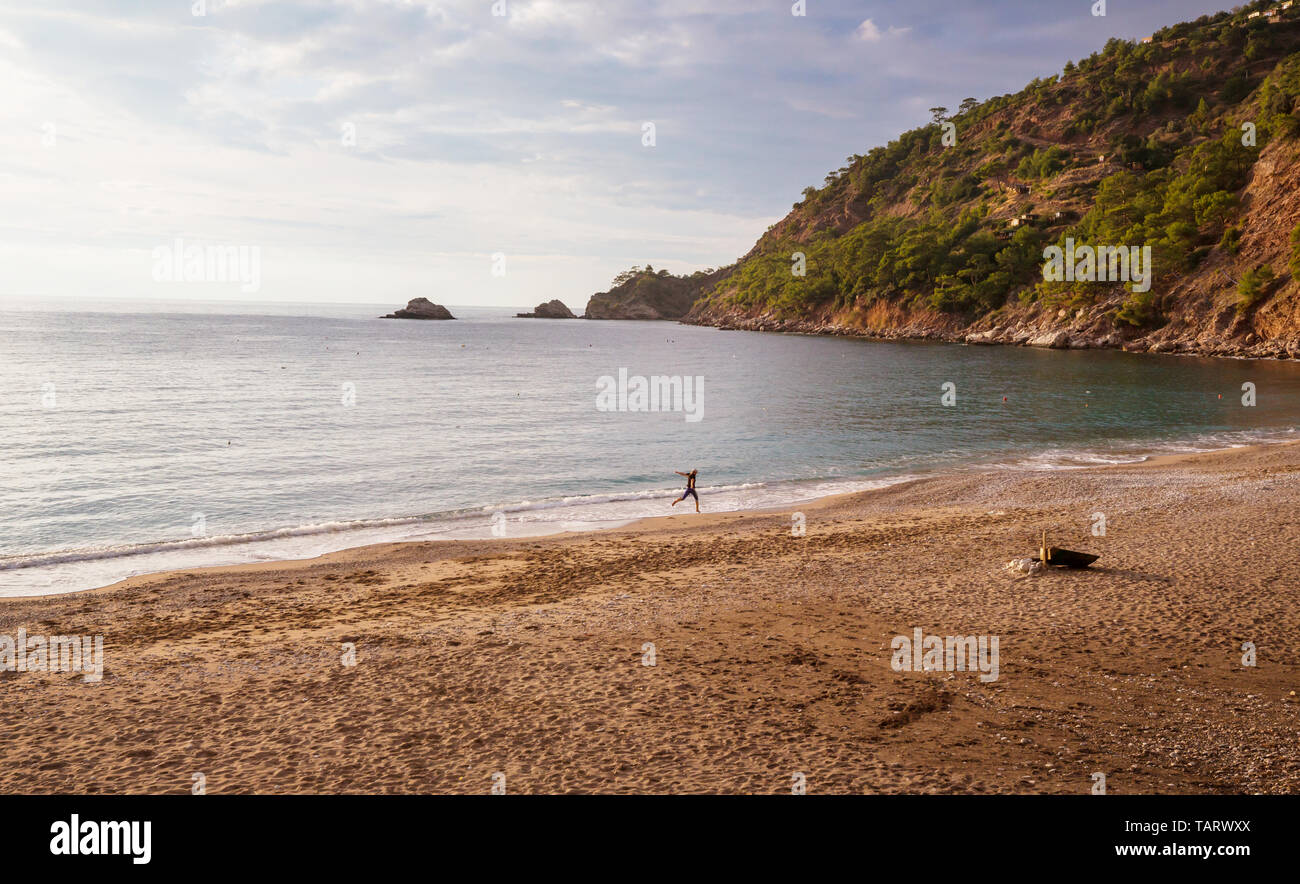 Beautiful sea coast in Turkey. Amazing natural landscapes along Lycian ...