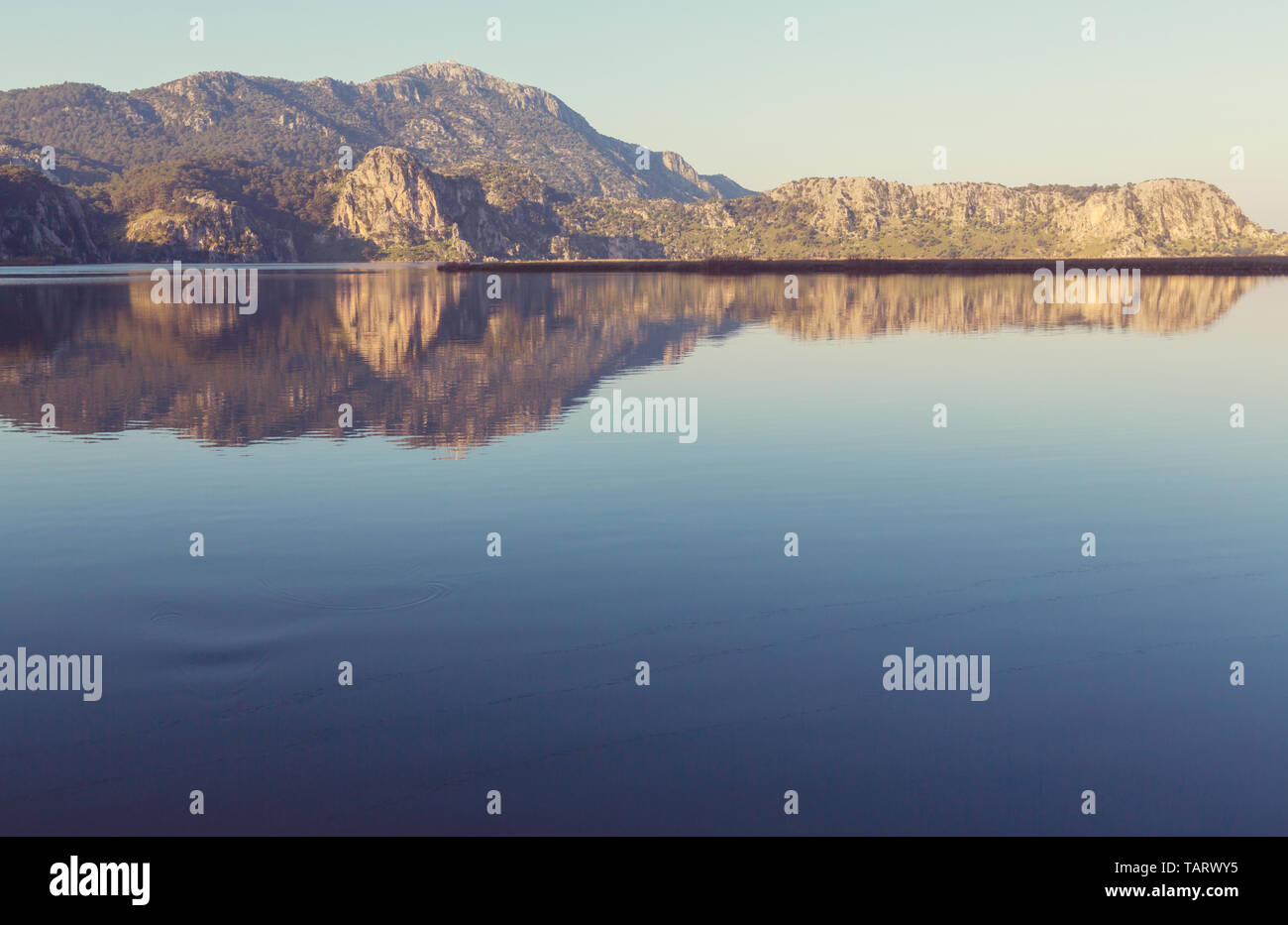 Beautiful sea coast in Turkey. Amazing natural landscapes along Lycian ...