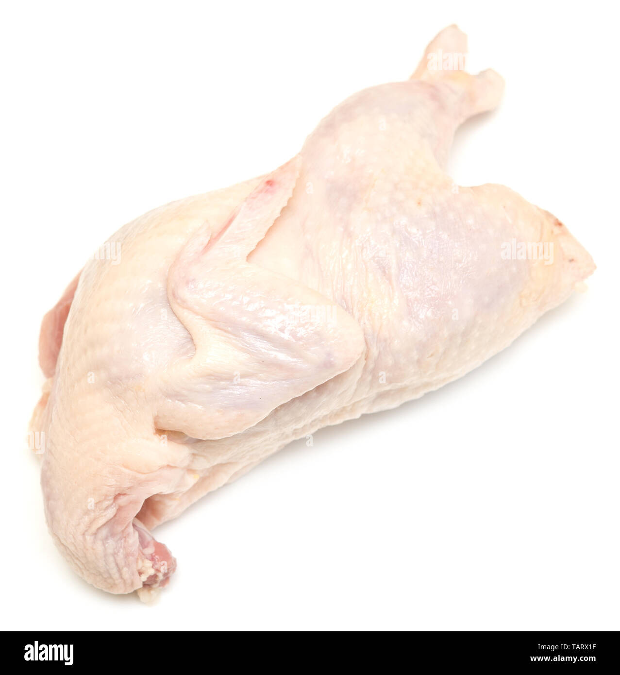 Raw quail isolated on white background Stock Photo - Alamy