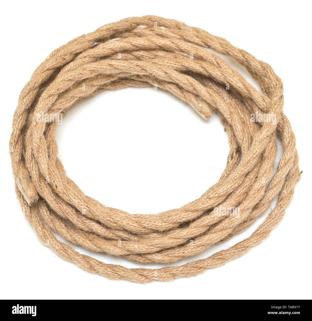 Rope isolated on white background Stock Photo - Alamy
