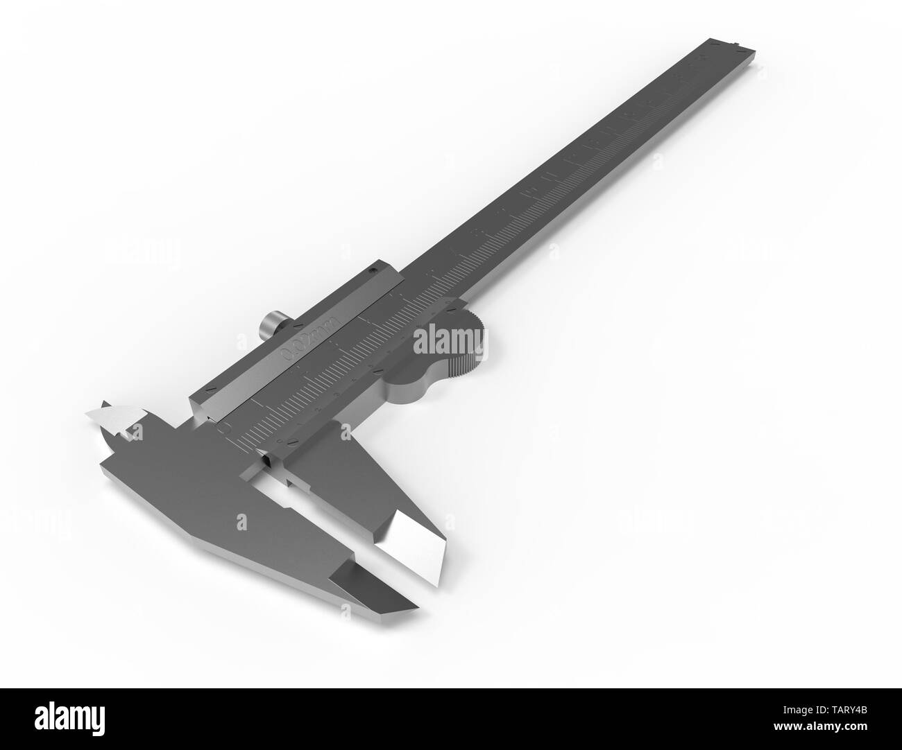 3D rendering of a calliper isolated on white background Stock Photo - Alamy