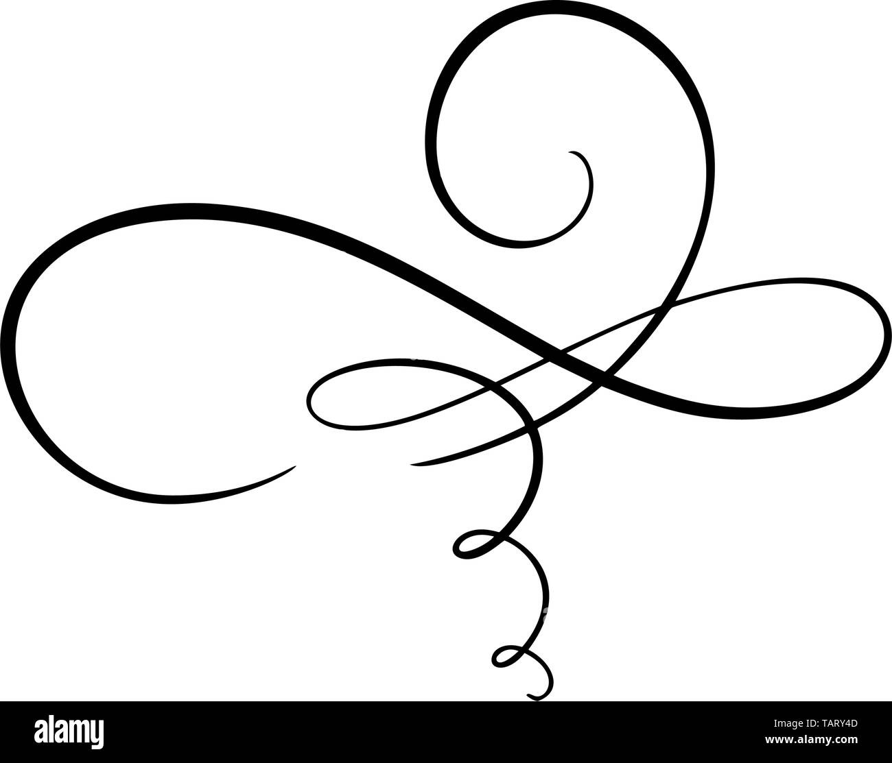 Calligraphy Swirls Wedding