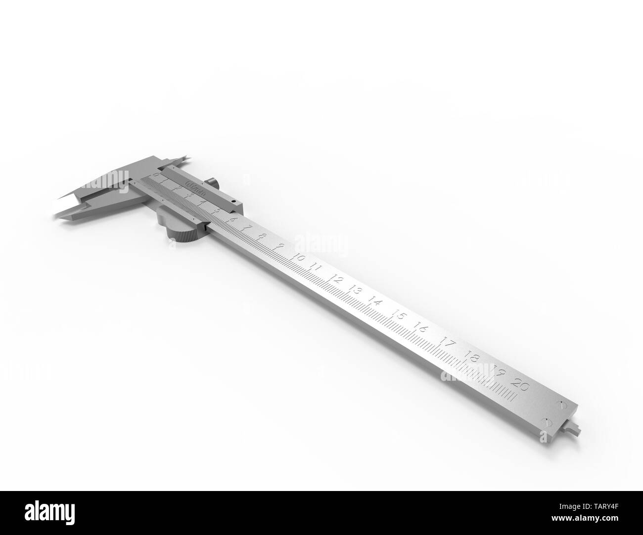 3D rendering of a calliper isolated on white background Stock Photo - Alamy