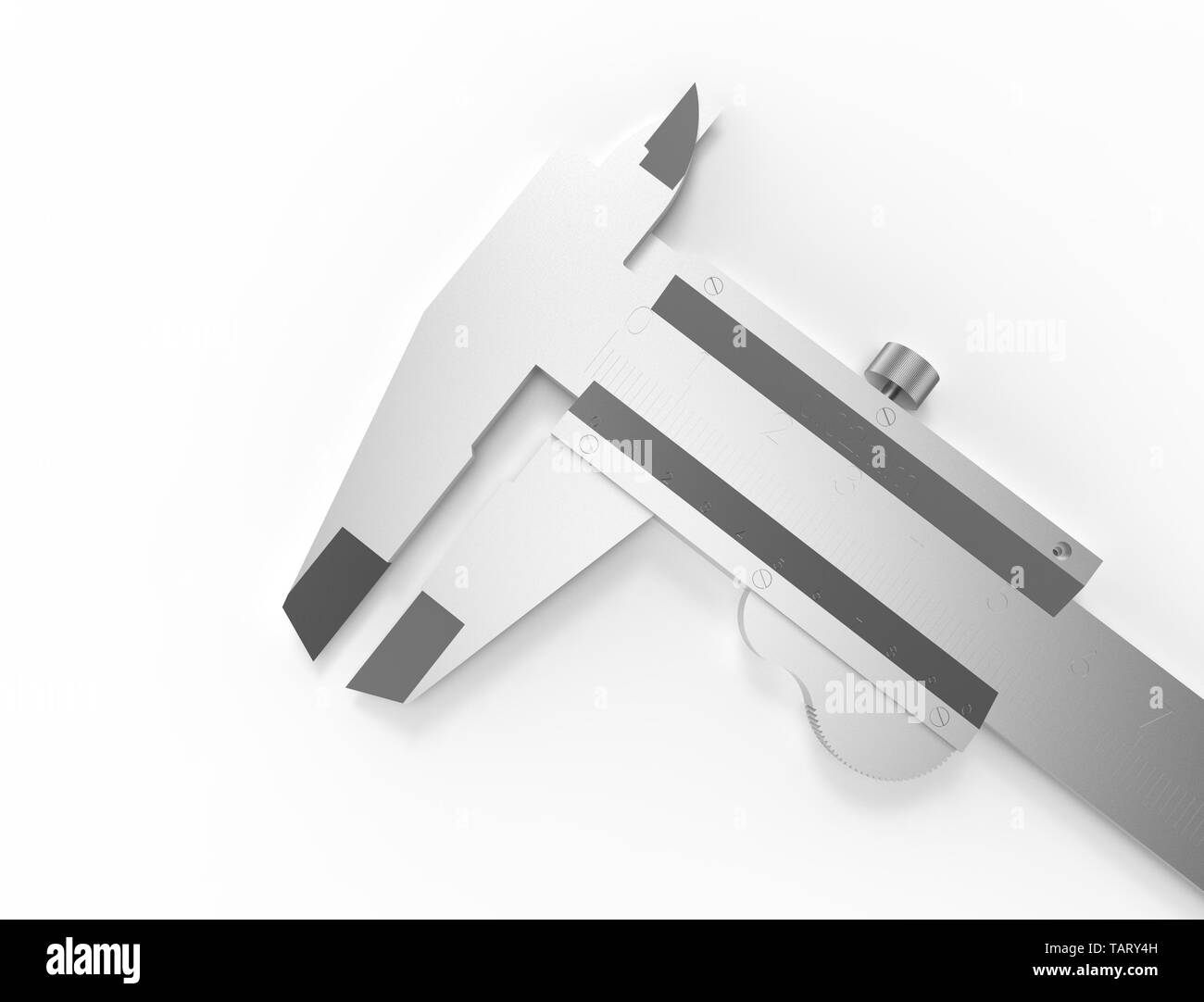 3D rendering of a calliper isolated on white background Stock Photo - Alamy
