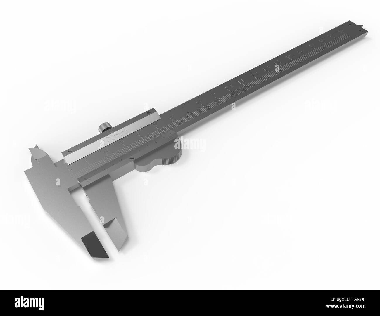 3D rendering of a calliper isolated on white background Stock Photo - Alamy