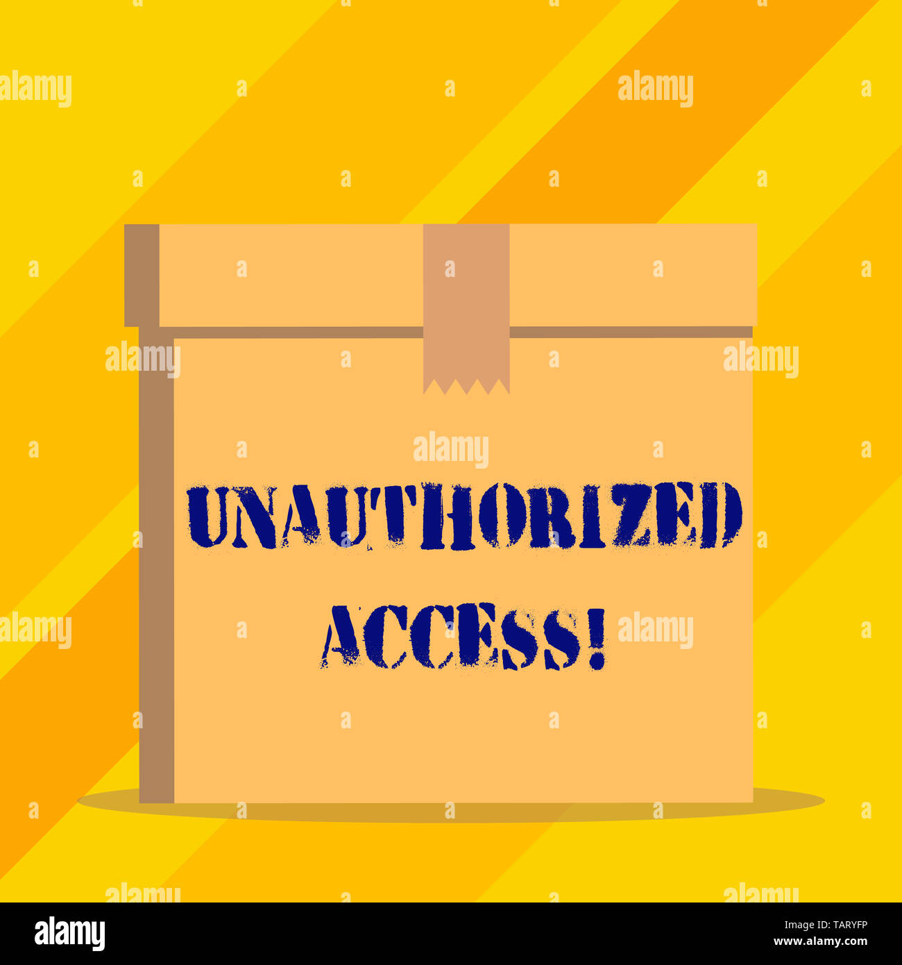 Writing note showing Unauthorized Access. Business concept for use of a ...