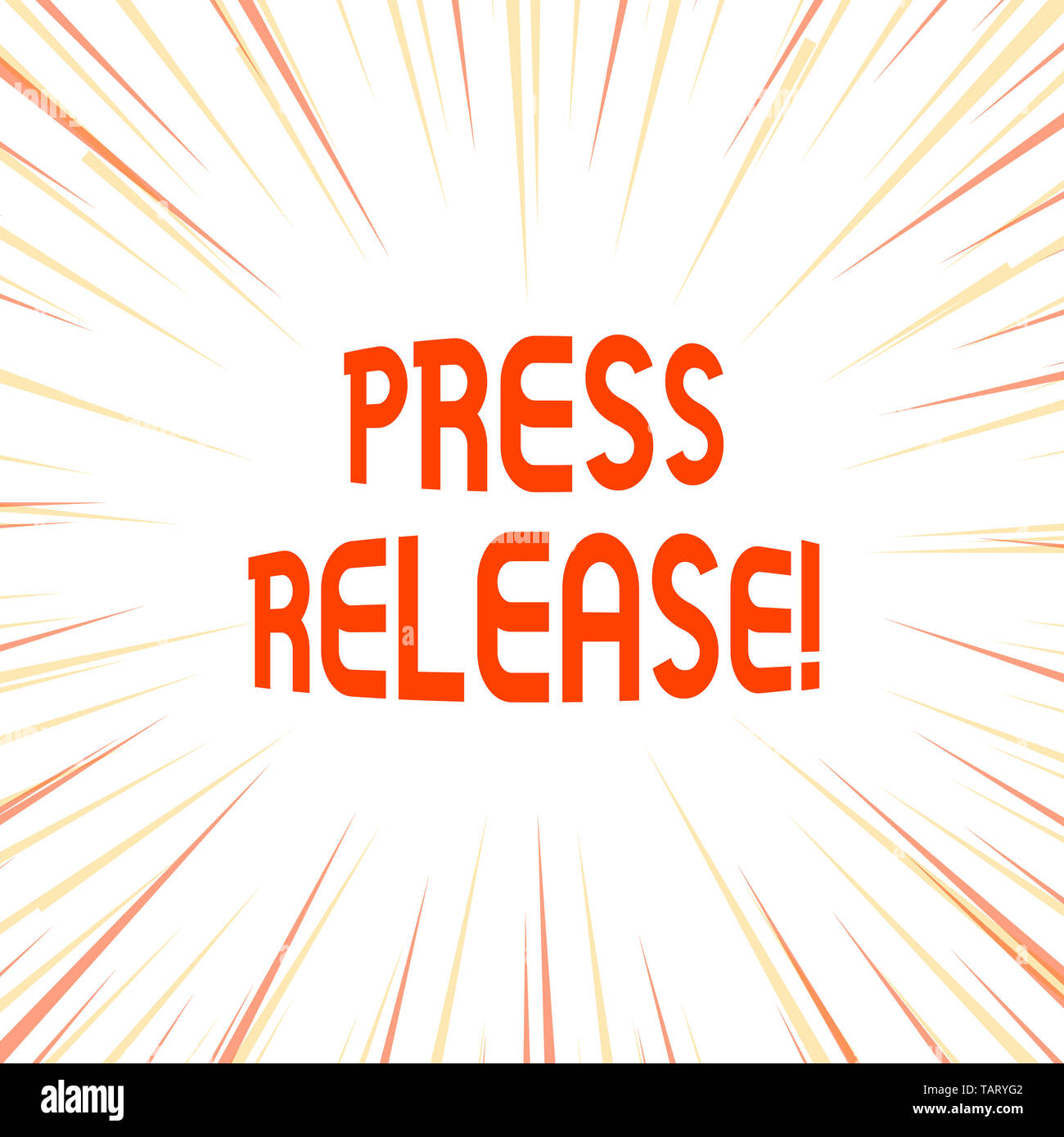 Conceptual hand writing showing Press Release. Concept meaning ...