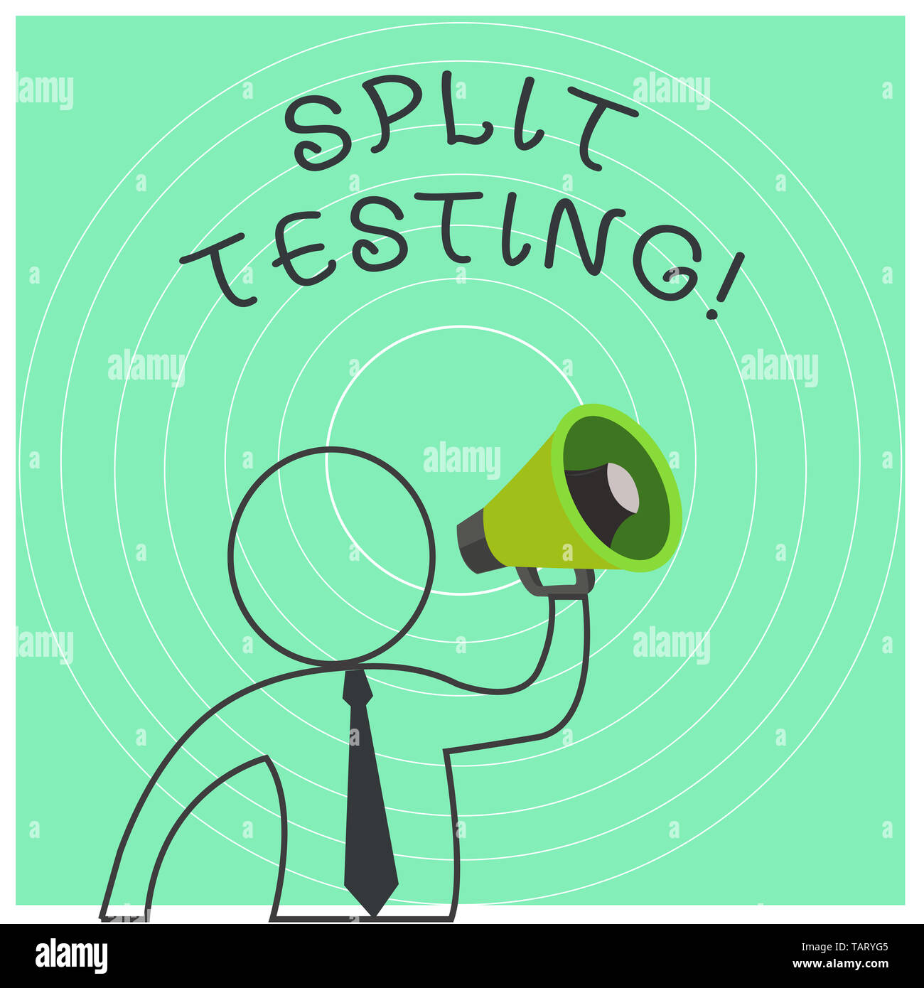Conceptual hand writing showing Split Testing. Concept meaning issuing ...
