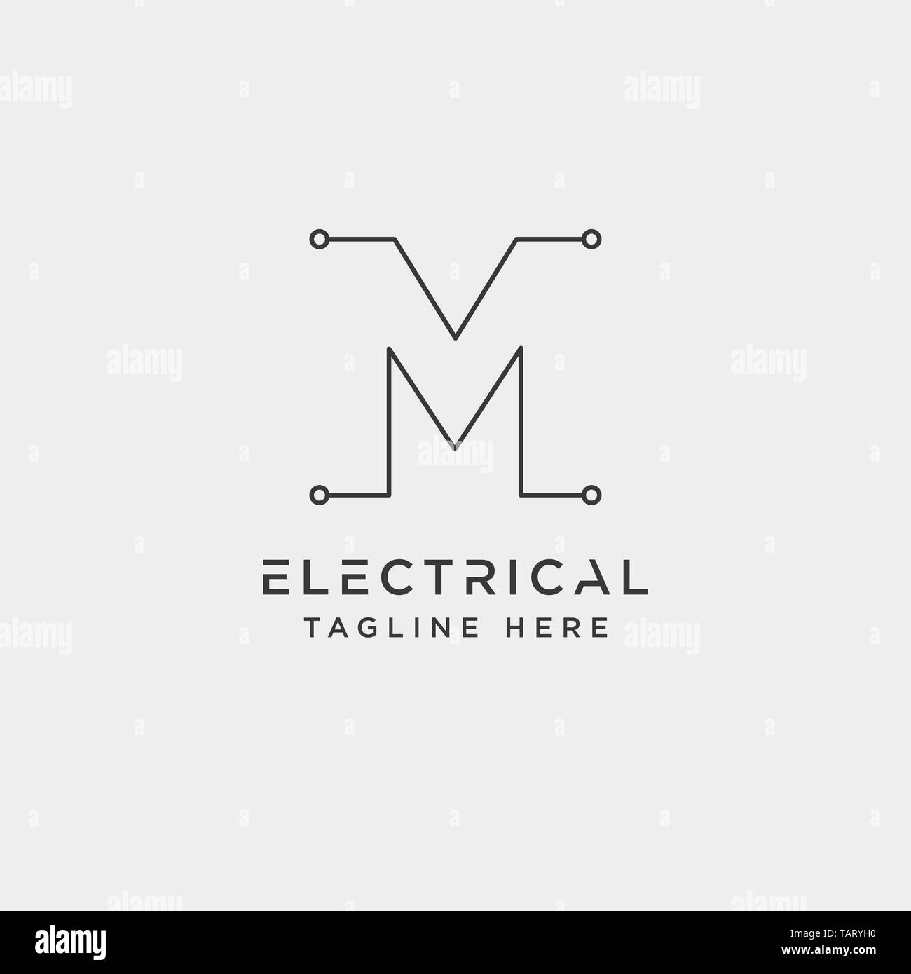 M shape circuit Stock Vector Images - Alamy