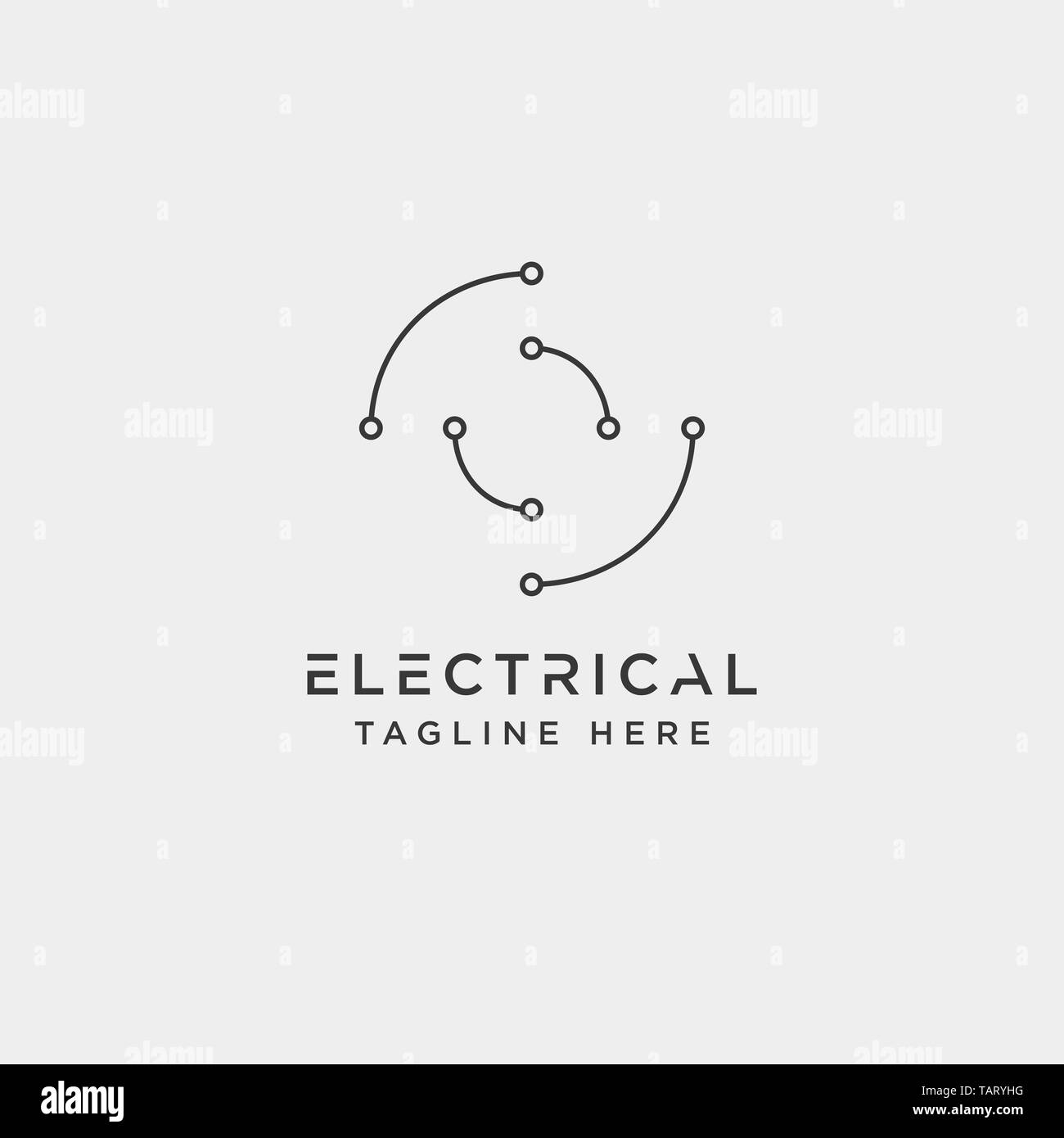 connect or electrical o logo design vector icon element isolated ...