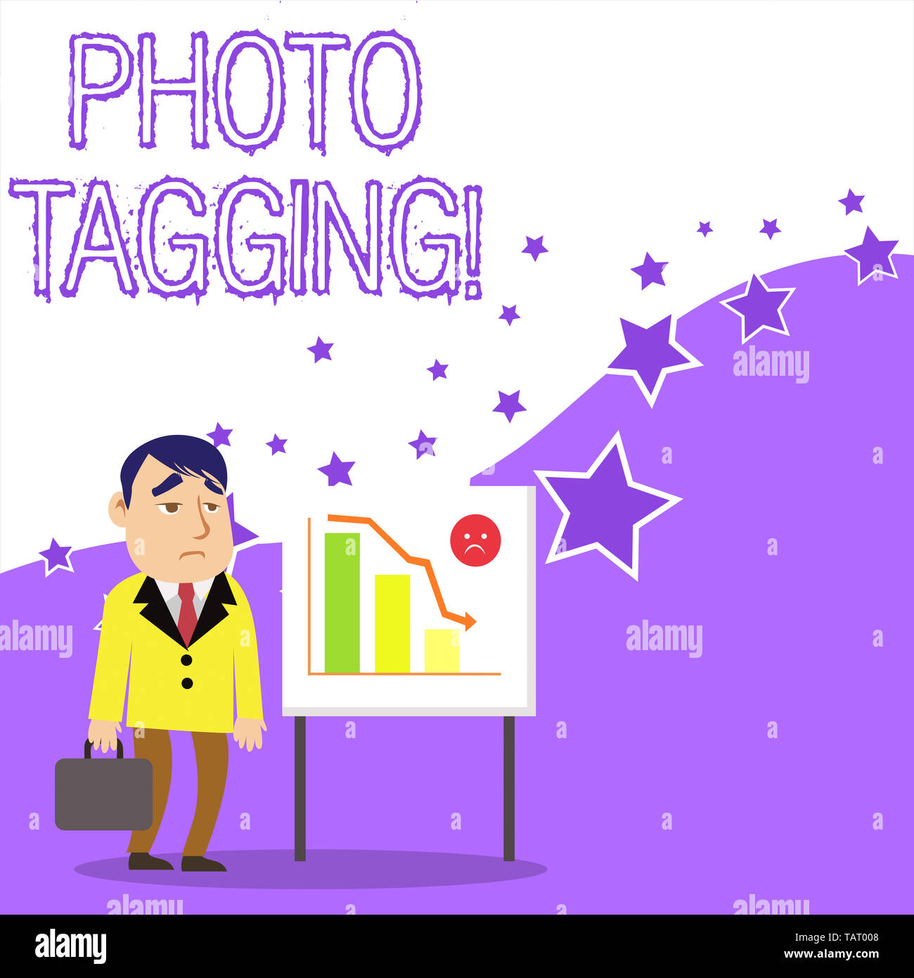Text sign showing Photo Tagging. Business photo showcasing identify ...
