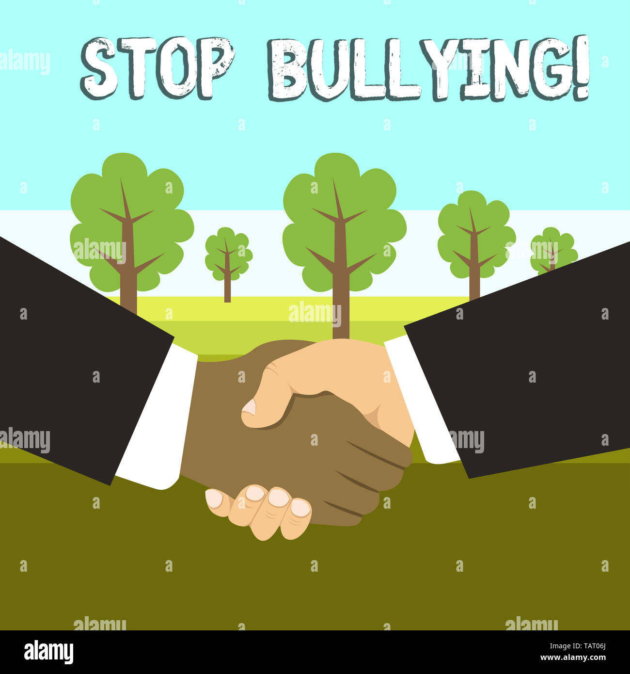 Conceptual hand writing showing Stop Bullying. Concept meaning stop the ...