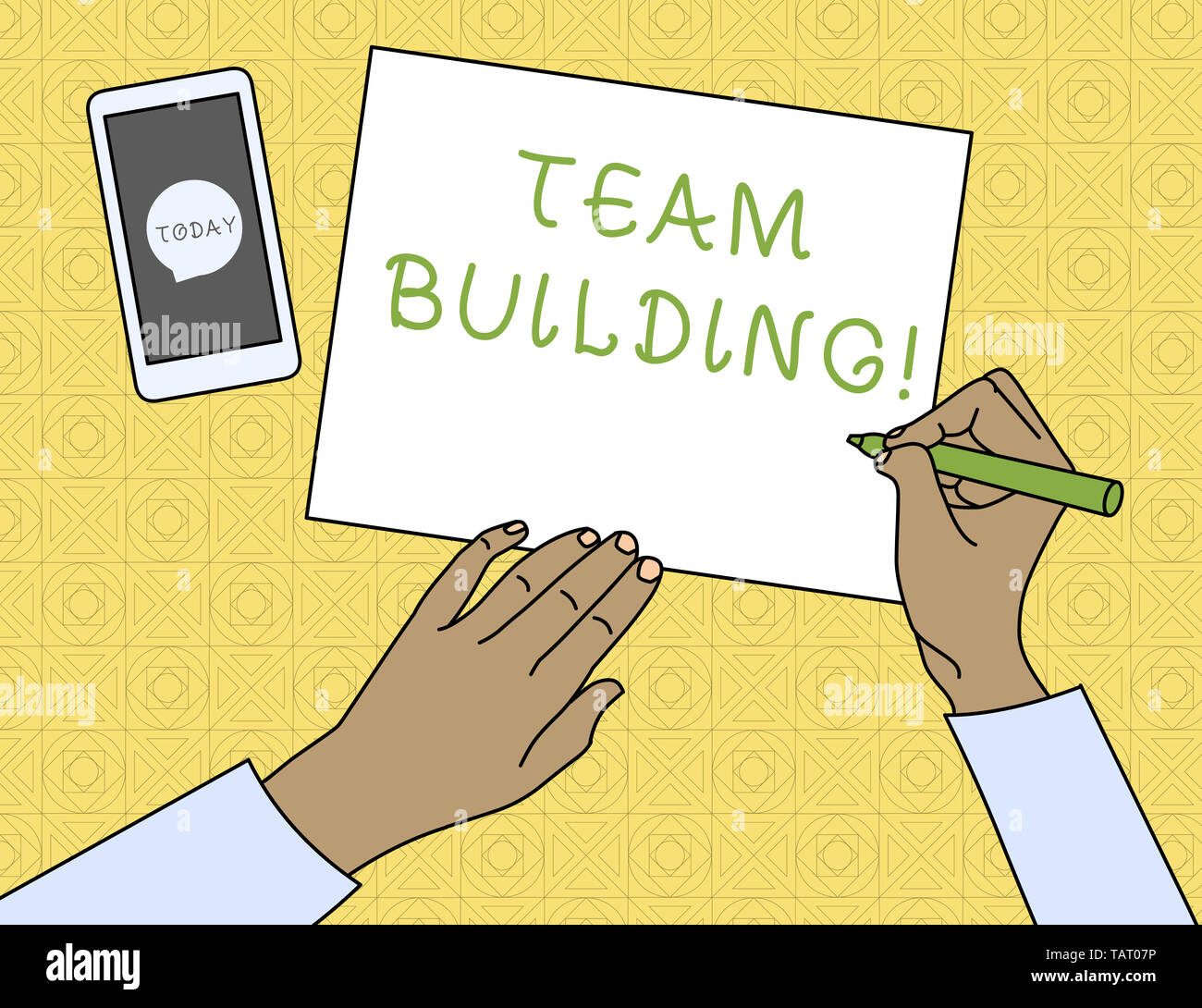 Conceptual hand writing showing Team Building. Concept meaning ...
