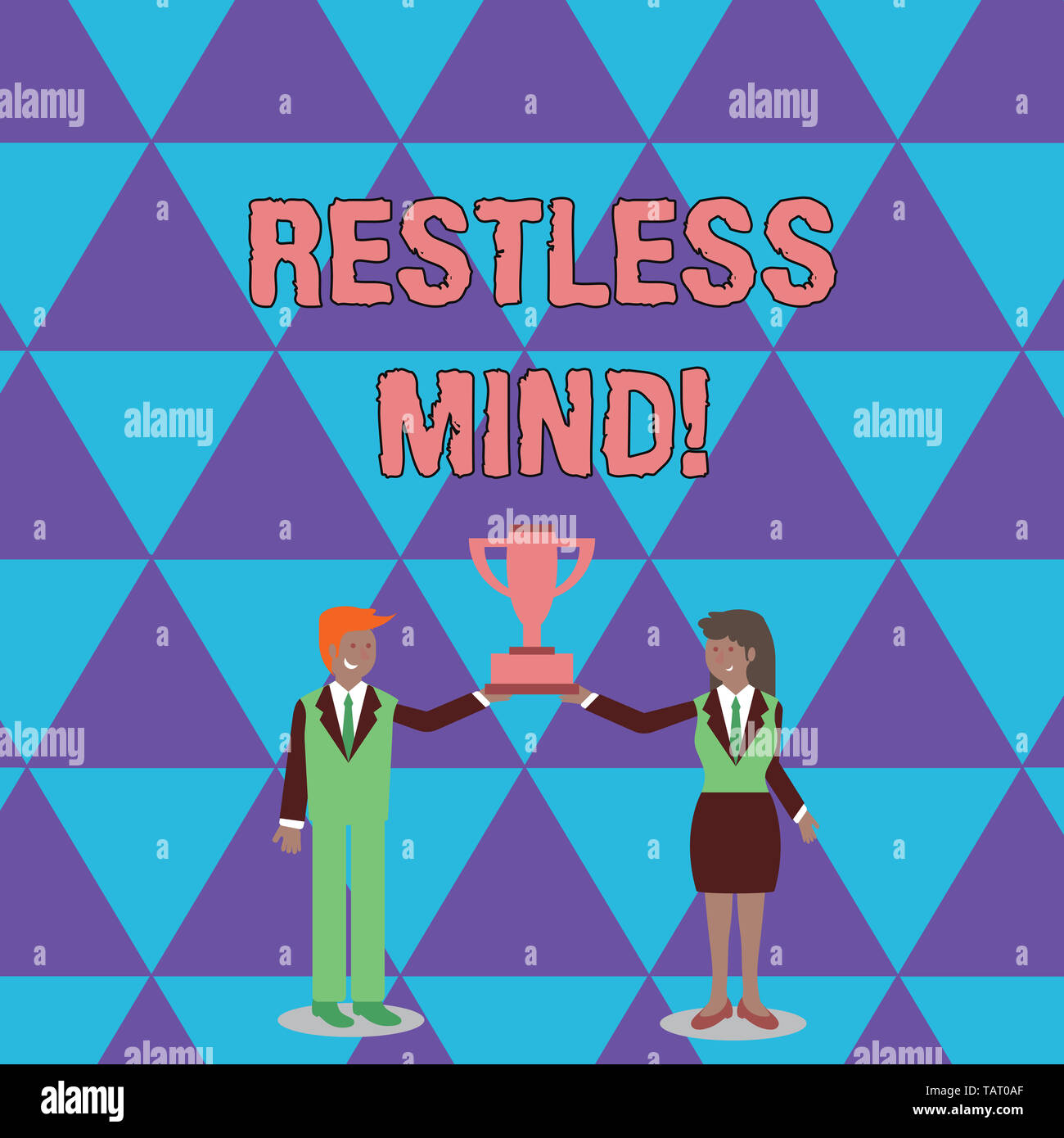 Conceptual hand writing showing Restless Mind. Concept meaning A ...