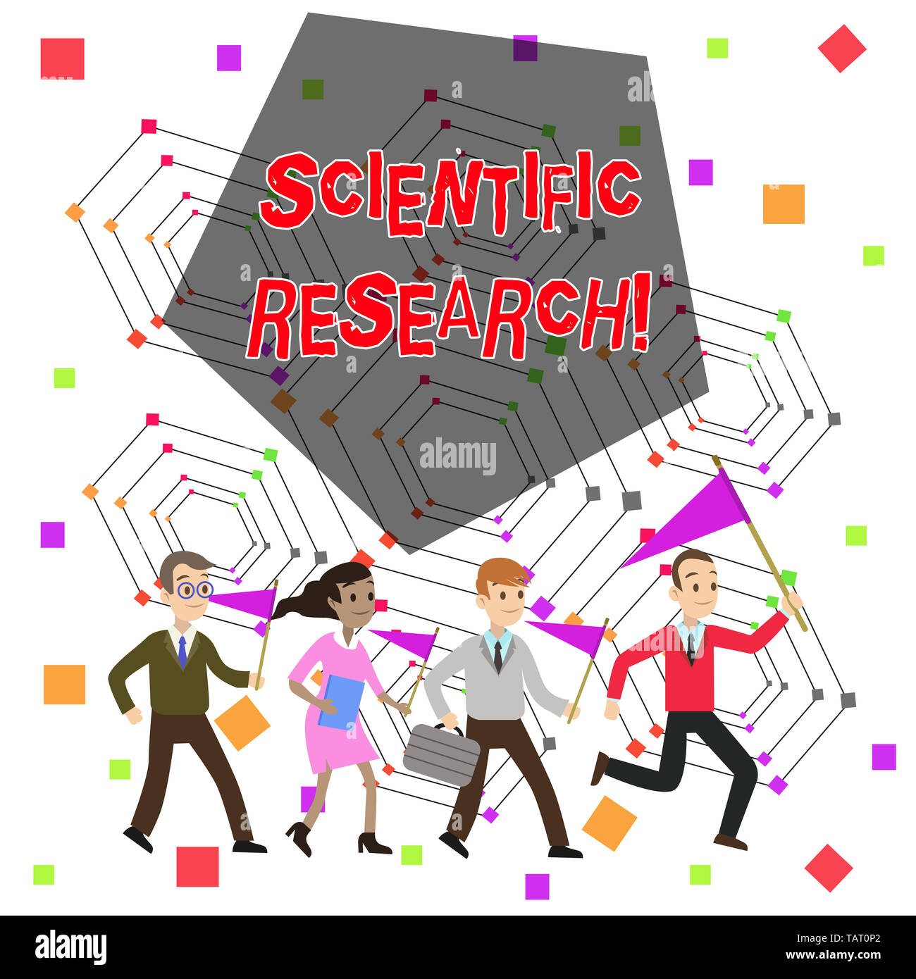 Text sign showing Scientific Research. Business photo showcasing ...